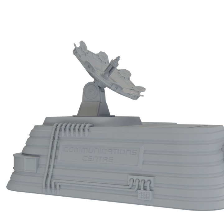 3D Printable Comms Centre - Modular or Easy Print Complete Building by ...